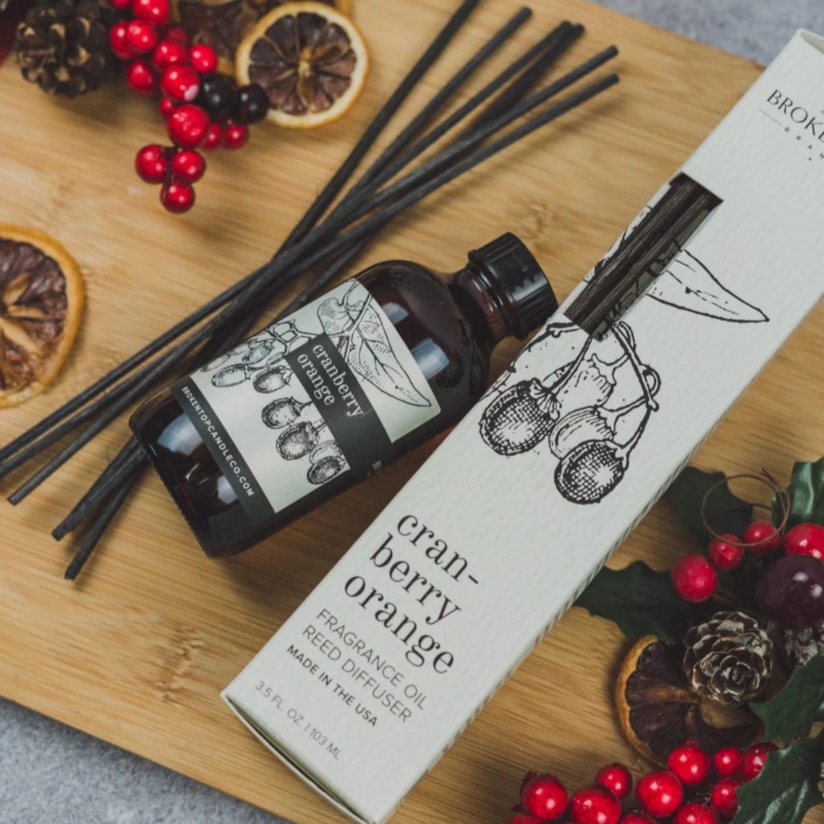 BTC Reed Diffuser Cranberry Orange – Cornell Farm