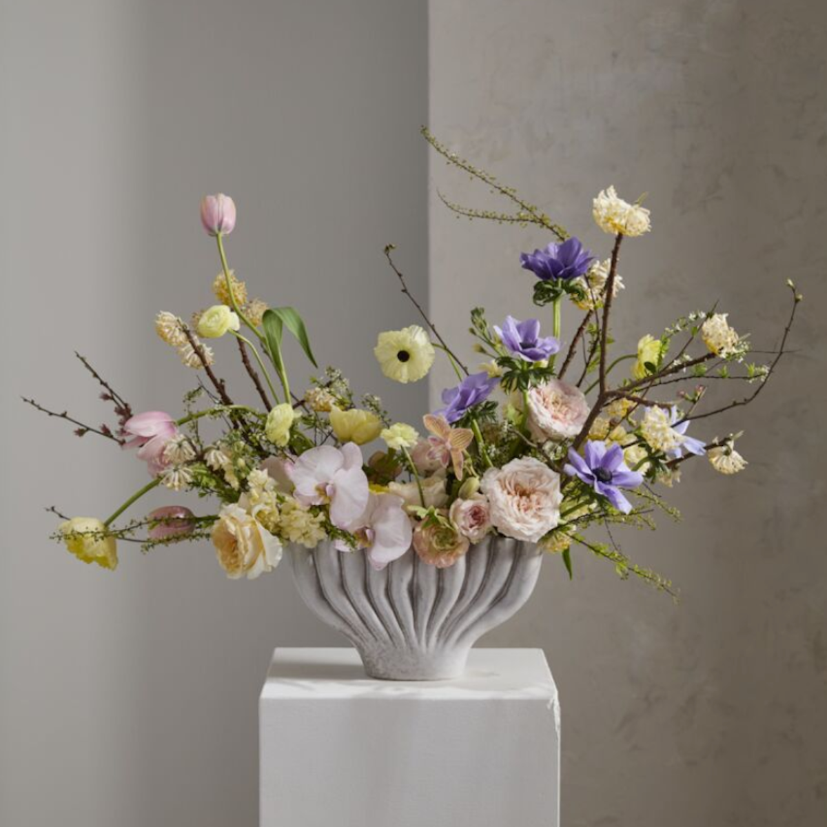 Clymene Folded Vase 12.25"l x 5"w x 7"h – Cornell Farm