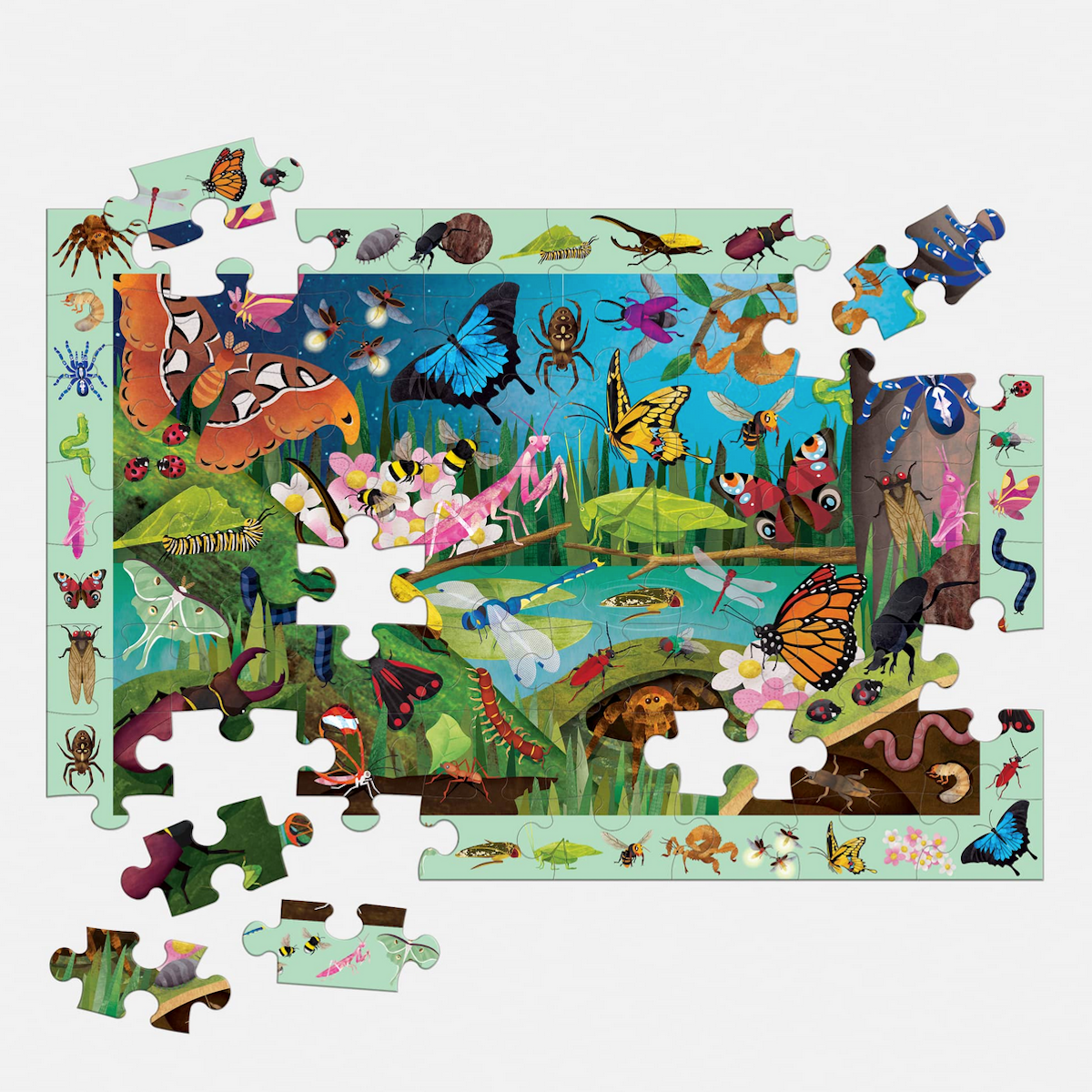 Bugs & Butterflies Mudpuppy Puzzle 64pcs – Cornell Farm
